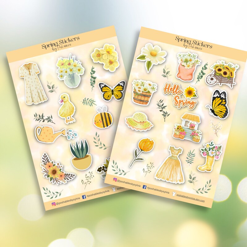 Yellow Stickers - Etsy