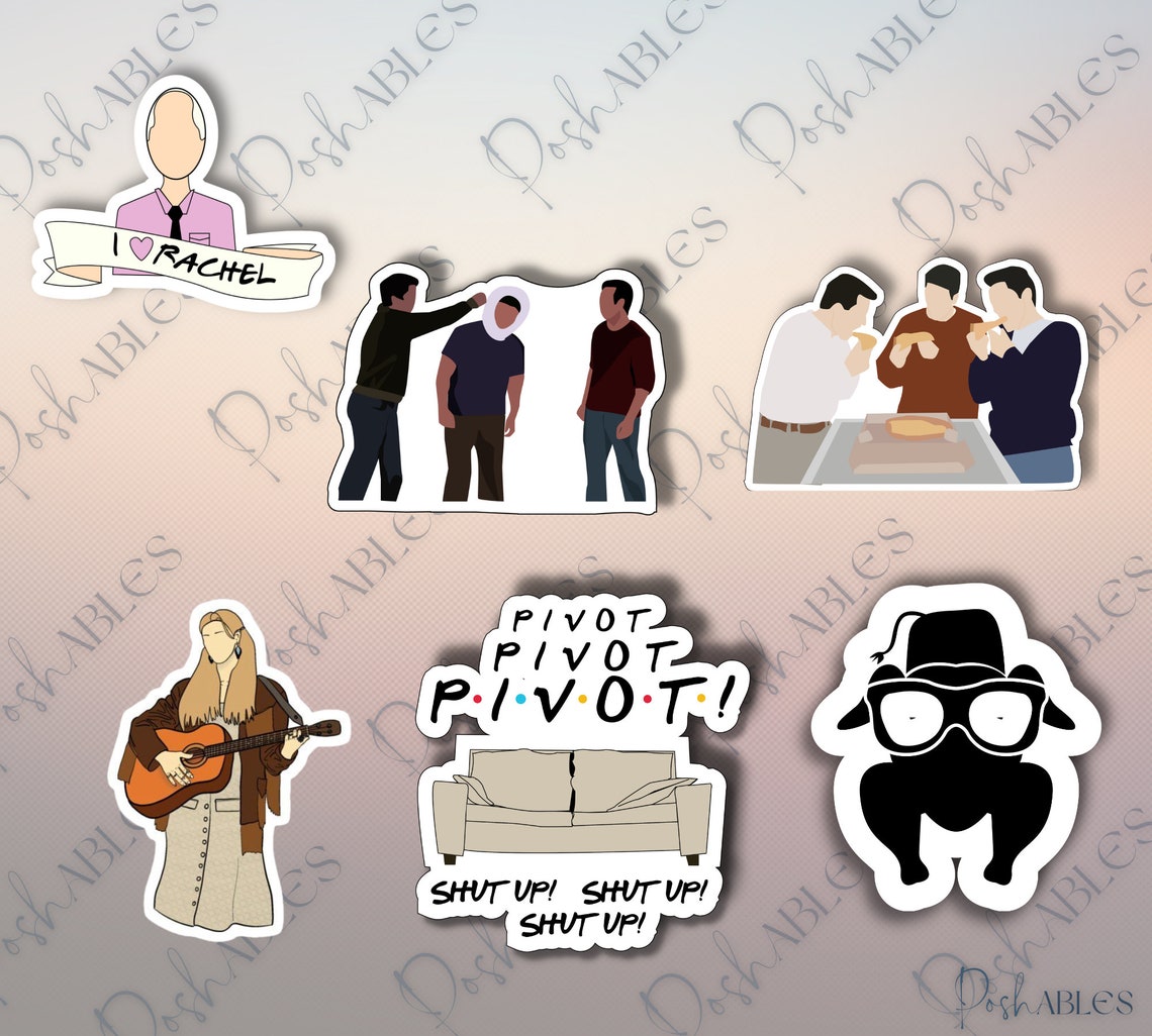 Friends Stickers Friends Vinyl Stickers Friends Favourite - Etsy