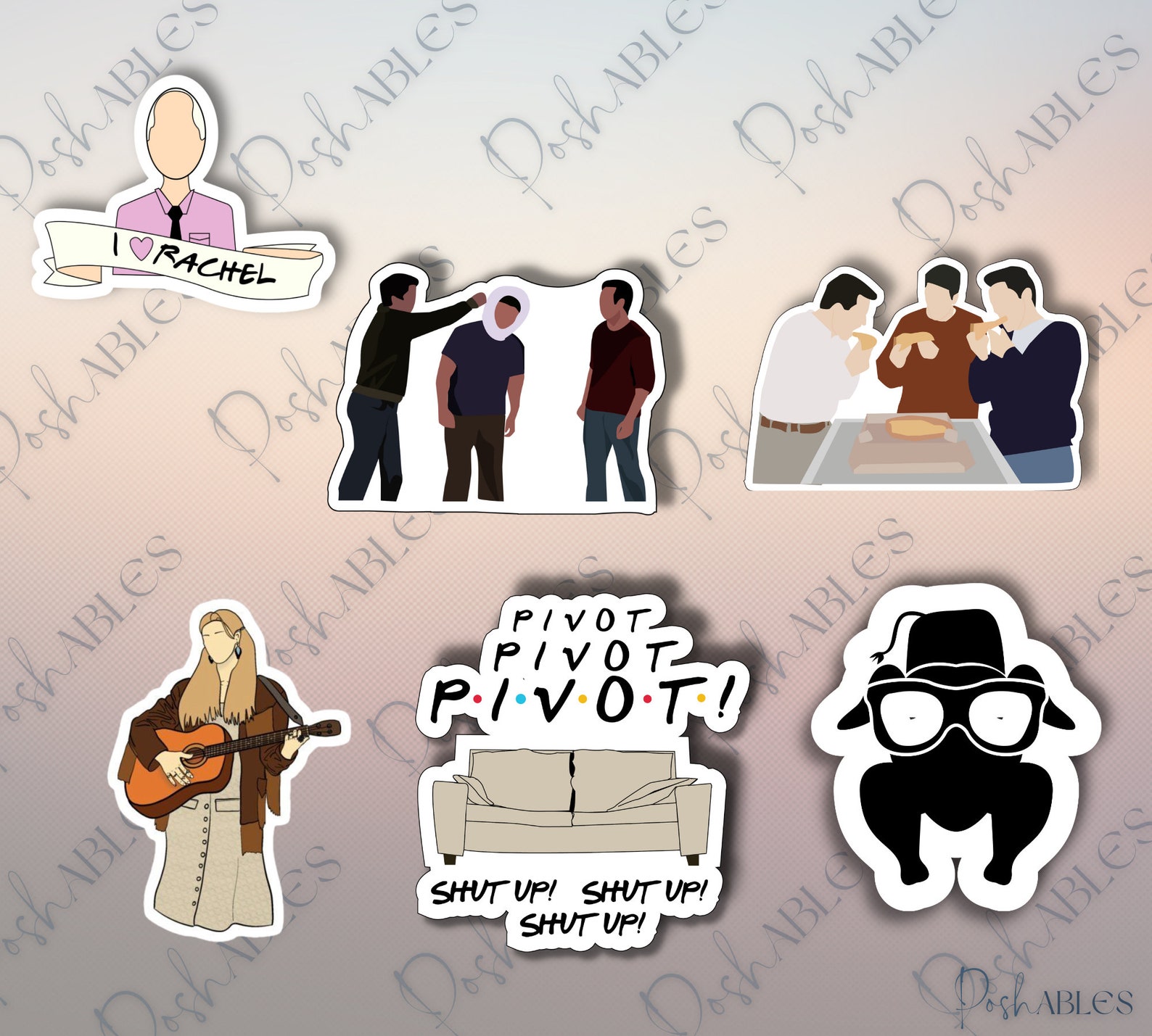 Friends Stickers Friends Vinyl Stickers Friends Favourite - Etsy
