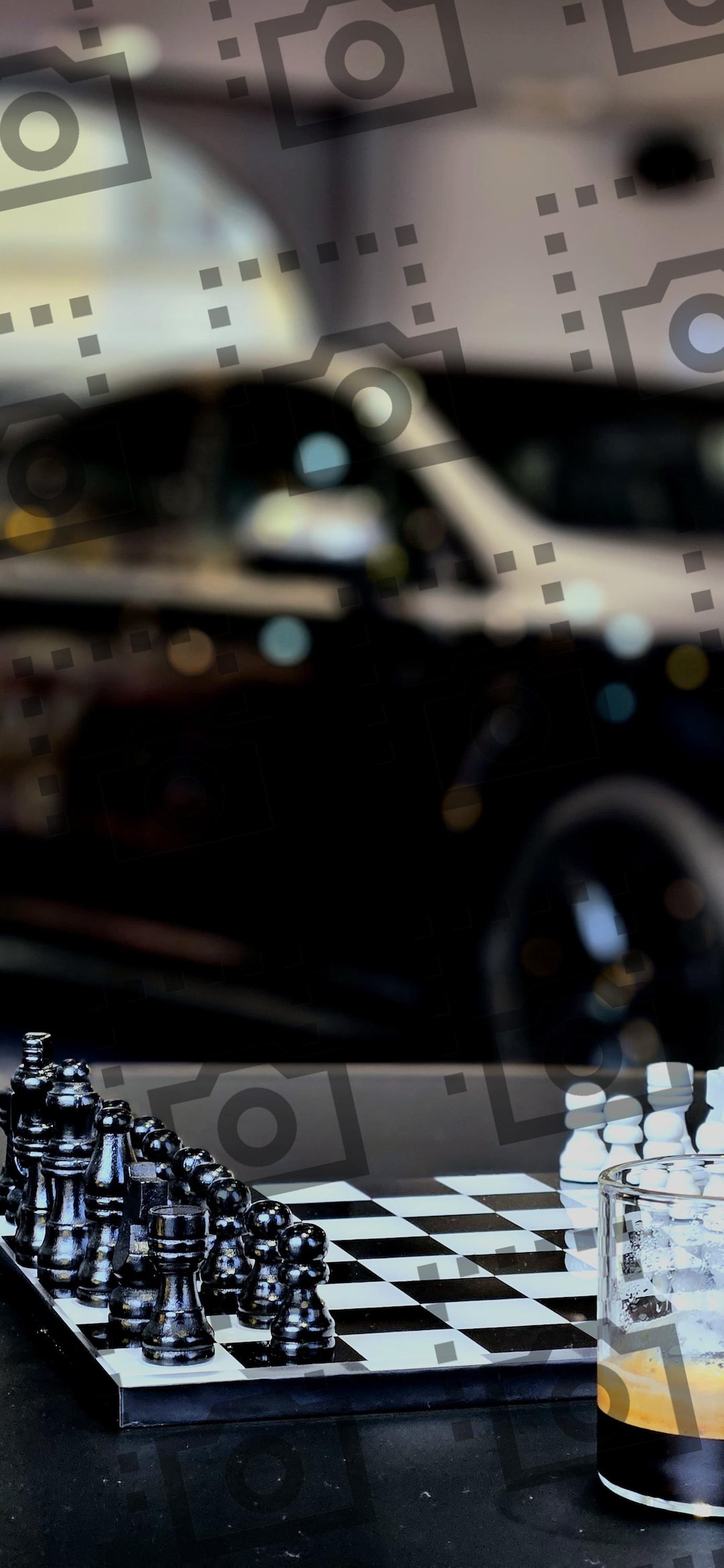 Wallpaper Chess Coffee Cars - Etsy