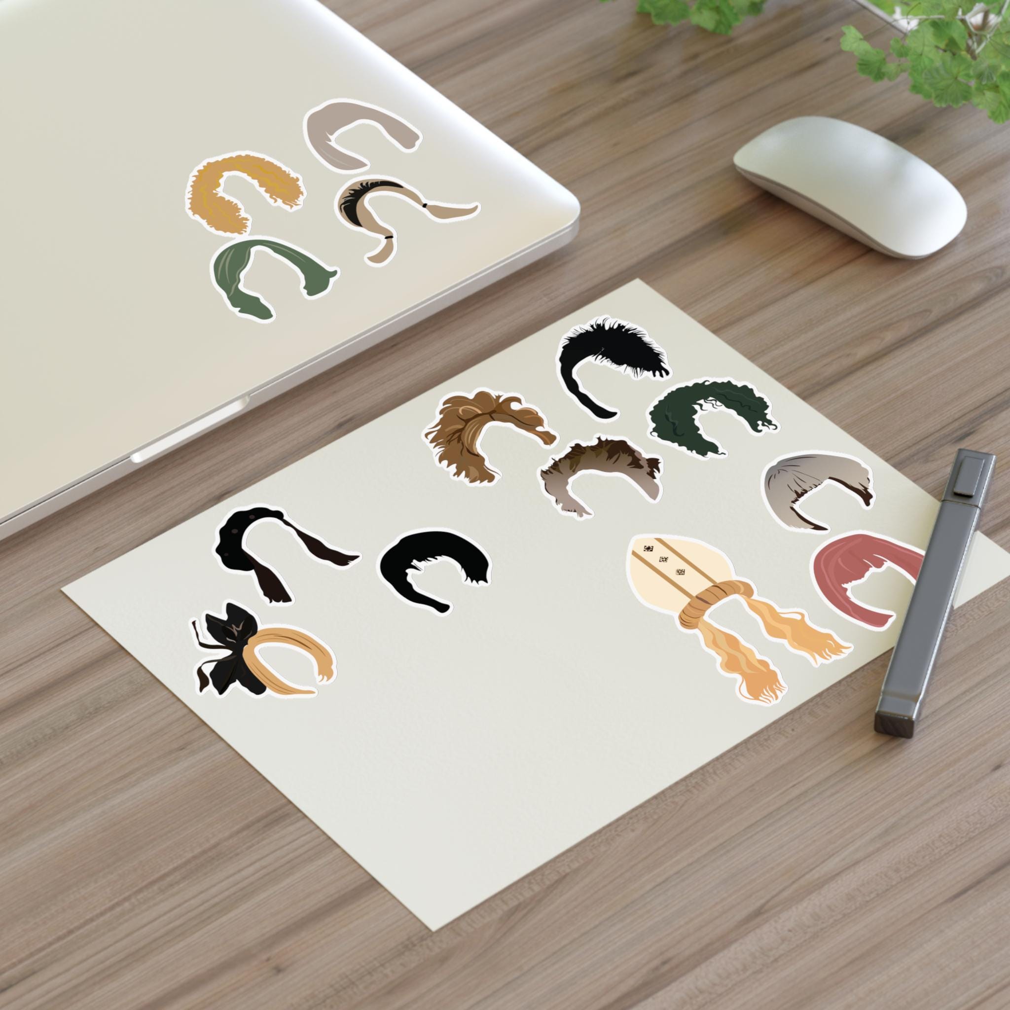 Wig Sticker Sheets, Moira Rose's Whimsical Wigs, Scrapbooking Decals ...