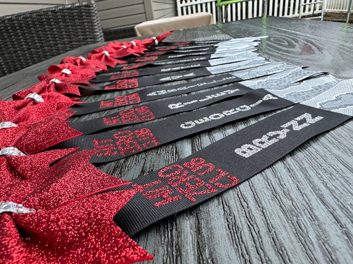 Pin Me Ribbon, Cheerleader Ribbon, Bookbag Accessory, Cheerleader Gifts ...