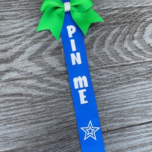 Pin Me Ribbon, Cheerleader Gifts, Bookbag Accessories, Keychain Bows ...