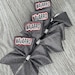 Navarro Black Glitter Cheer Bow, Rhinestone Bow, Grosgrain, Sideline ...