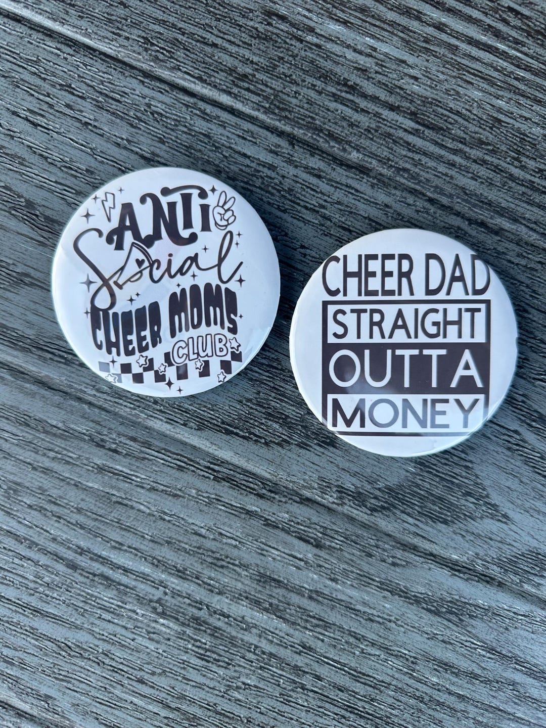 Cheerleader Buttons, Cheer Mom Button, Cheer Dad Button, All Star Cheer ...