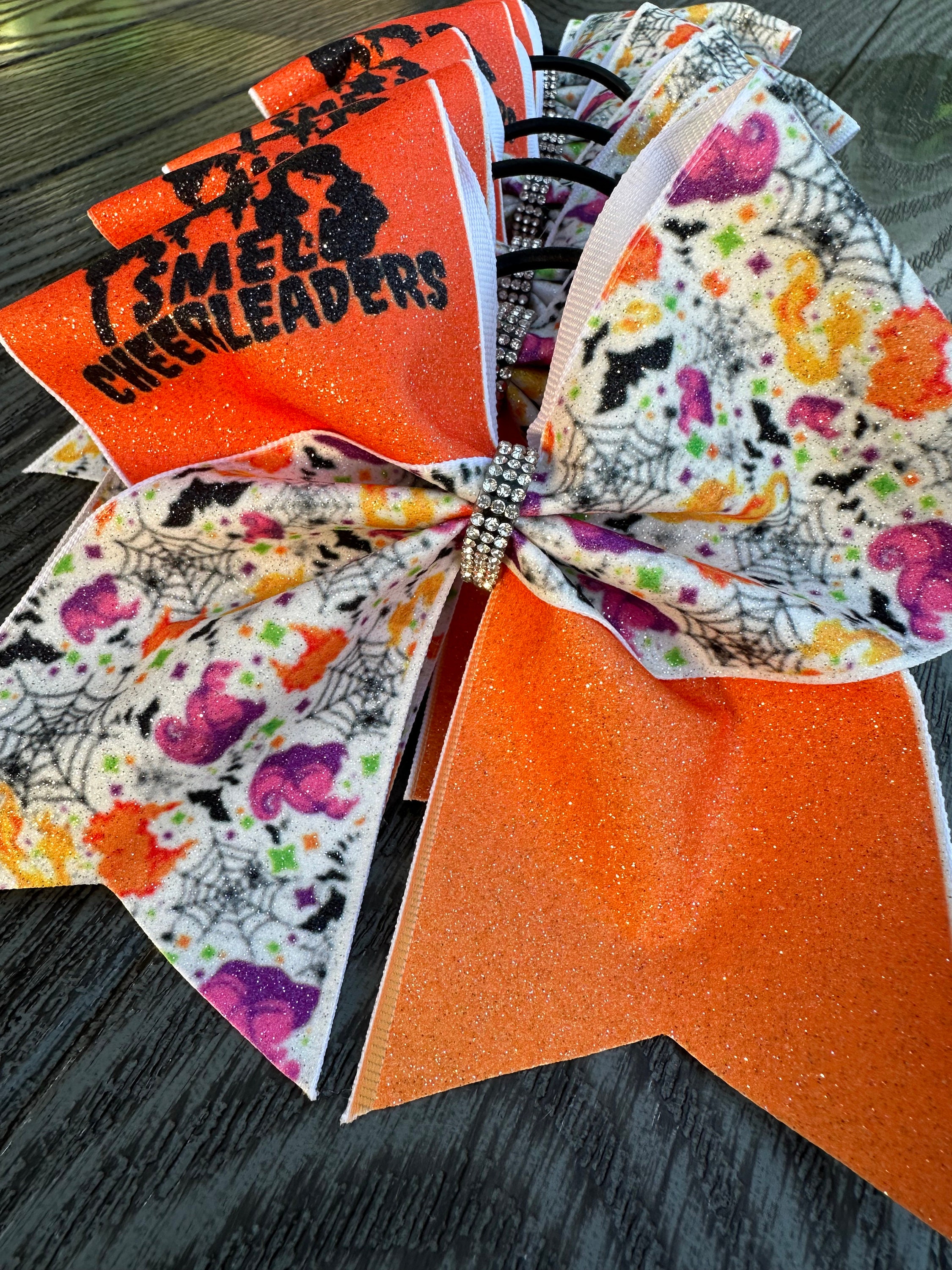 Halloween Cheer Bow Hocus Pocus Cheer Bow Halloween Cheer - Etsy