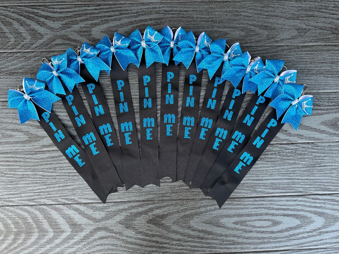 Pin Me Ribbon, Cheerleader Gifts, All Star Cheer, Bookbag Accessory ...