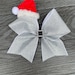 Christmas Cheer Bow, Santa Cheer Bow, Christmas Hat, Glitter Bow ...