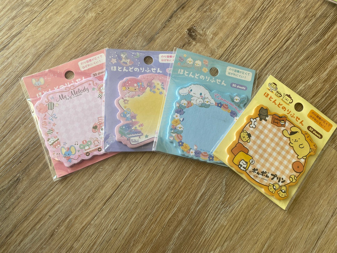 Japanese Cartoon Characters Sticky Notes Purin Melody Cinnamon Dog Twin ...
