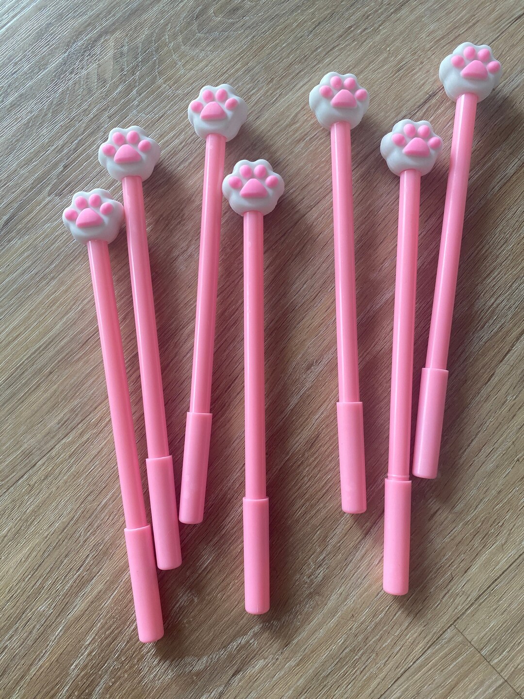 Kitty Paw Black Ink Pen Pink Cute Kawaii Stationery School - Etsy