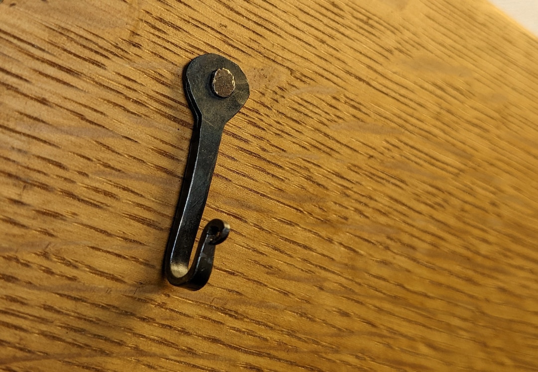 Blacksmith Hand Forged Horseshoe Nail Hook | Picture Hook | Cable Hook ...