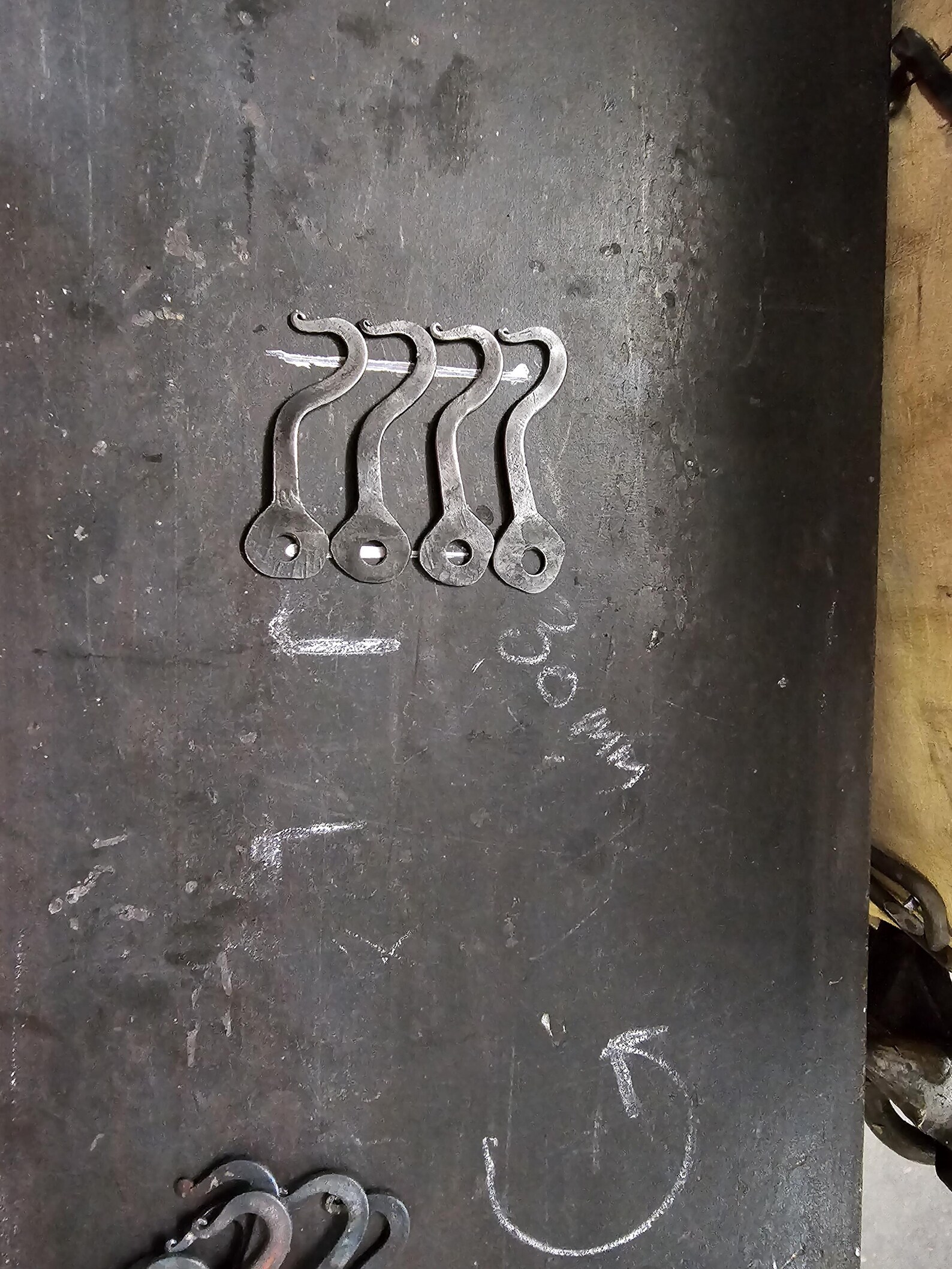 Blacksmith Hand Forged Latch Closure | Hook for Hook and Eye Latch | 3 ...