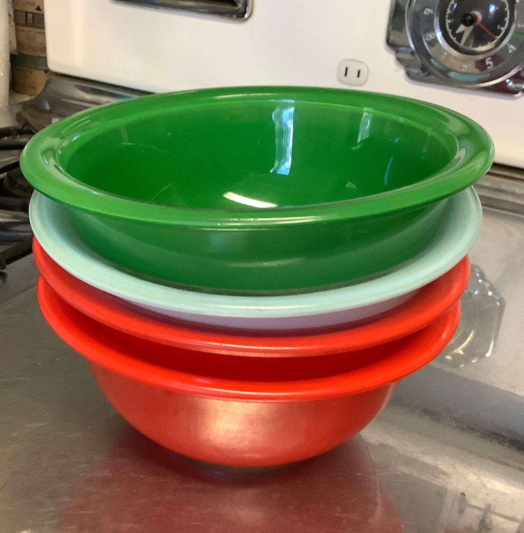 Pyrex Mixing Bowl 1L - 322 - Red Blue Green - Etsy