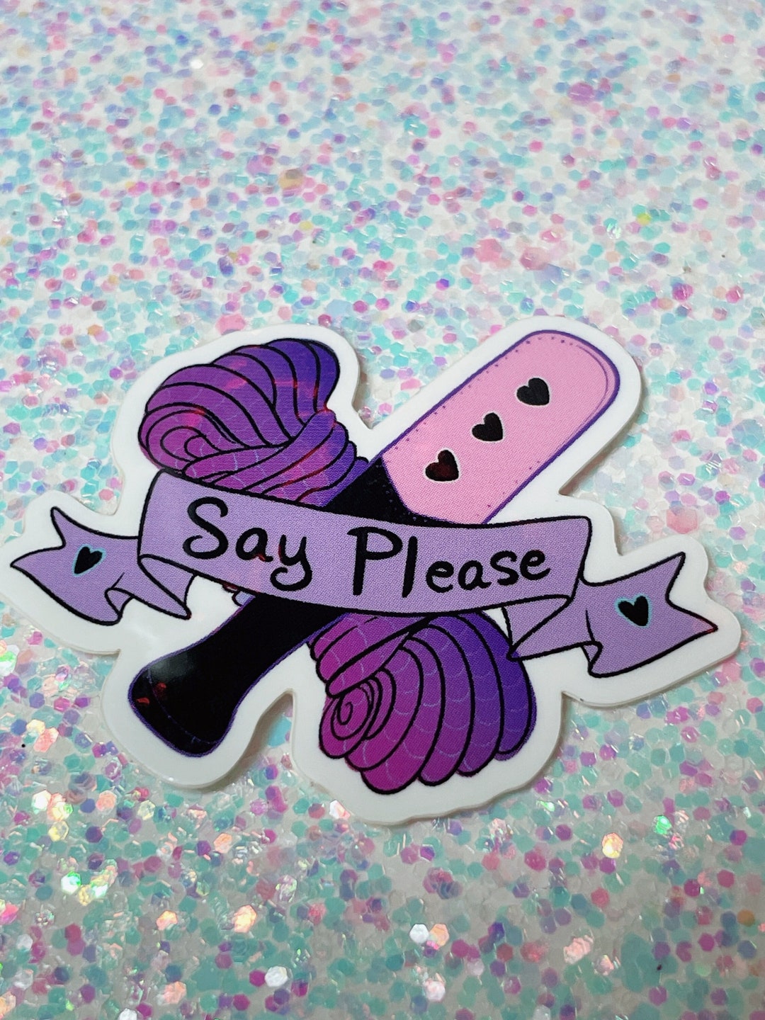 Say Please Sticker - Etsy