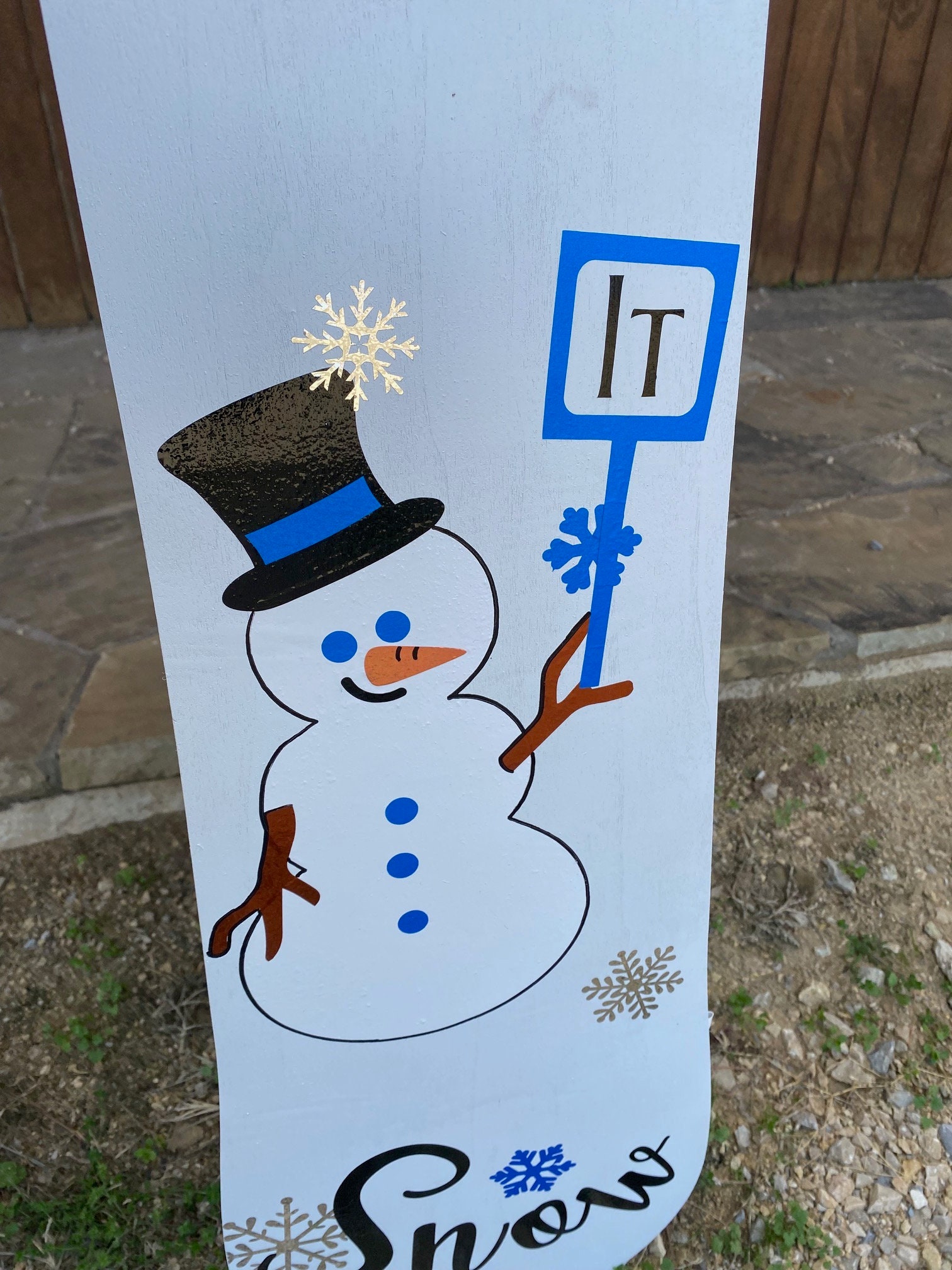 Let It Snow Porch Sign - Etsy