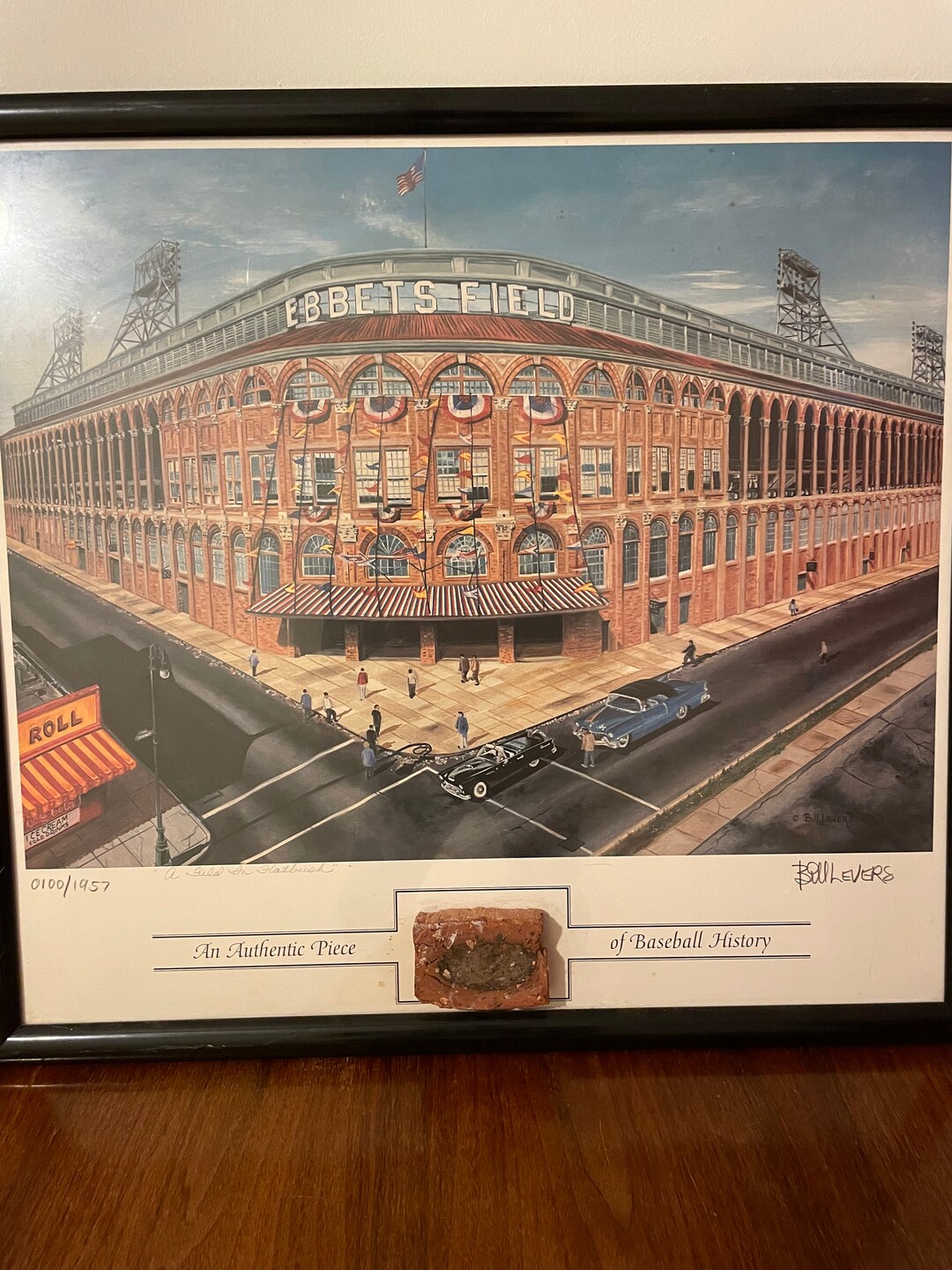 Ebbets Field Dodger Stadium Brick and Article - Etsy