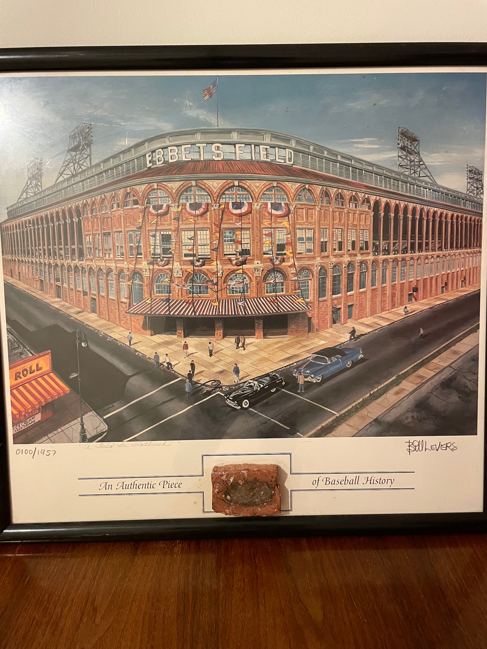 Ebbets Field Dodger Stadium Brick and Article - Etsy