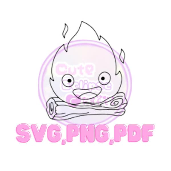 Calcifer Earrings - Etsy