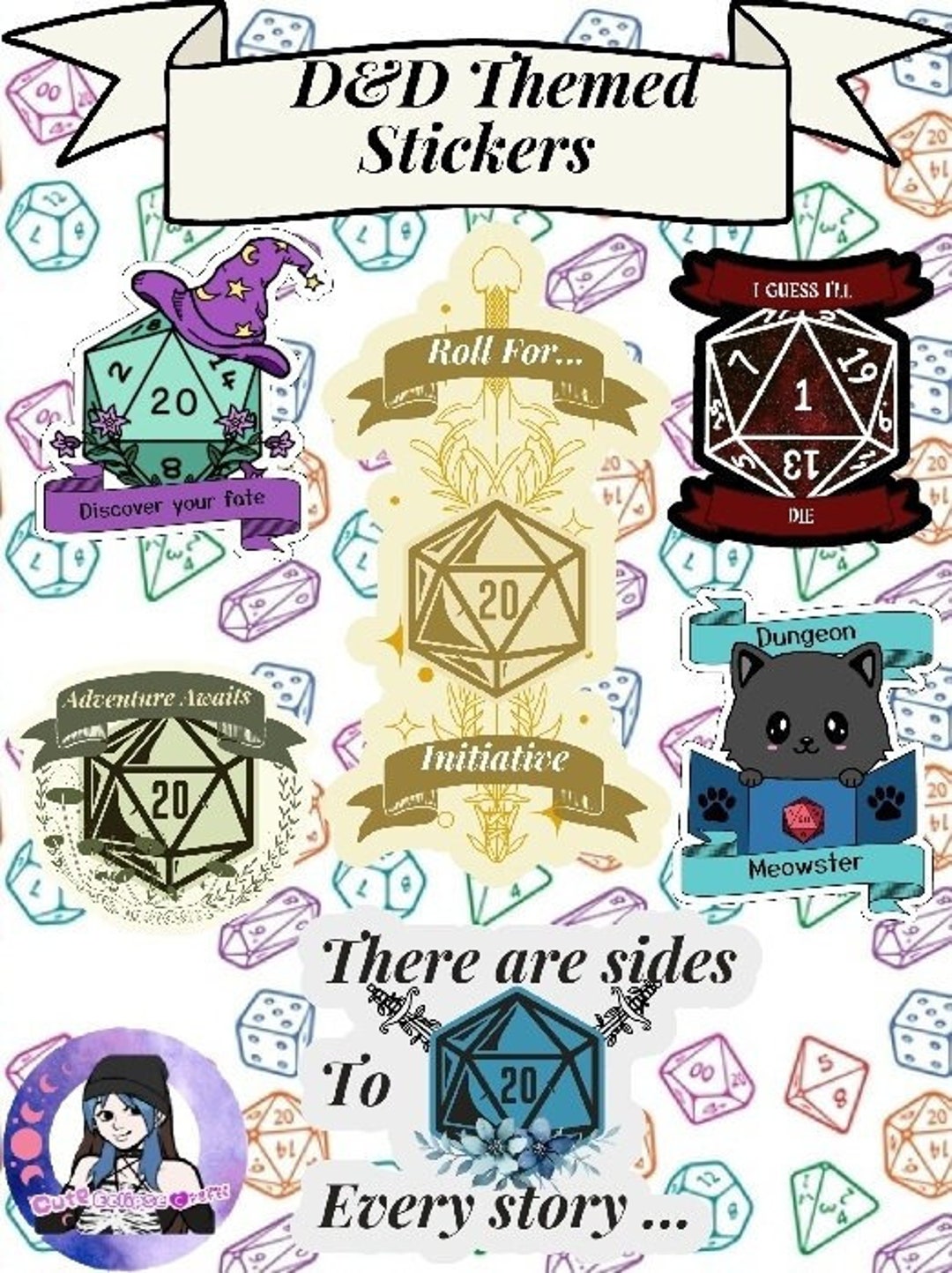 D&d Sticker Sheet - Etsy