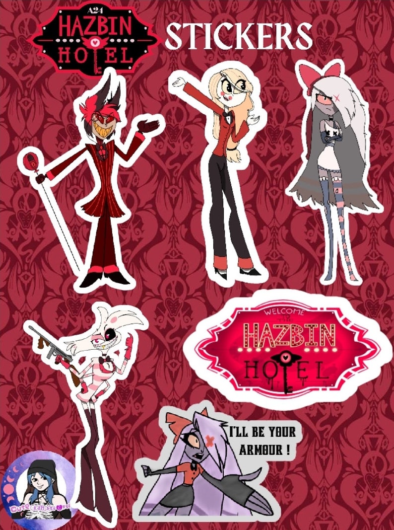 Hazbin Hotel Sticker Sheet - Etsy