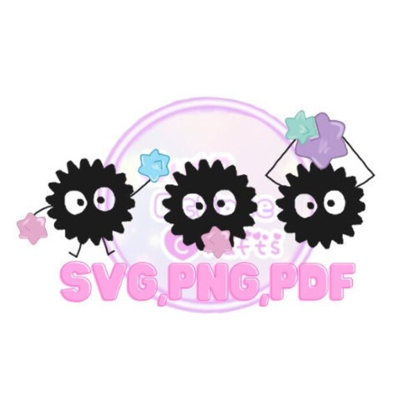 Soot Sprite Svg - Etsy