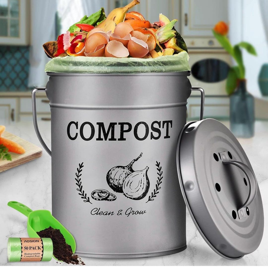 Kitchen Compost Bin - Etsy