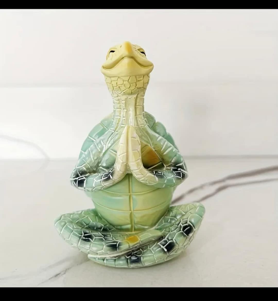 Sea Turtle Meditation Figurine Yoga Sea Turtle Garden Yard Home Decor ...