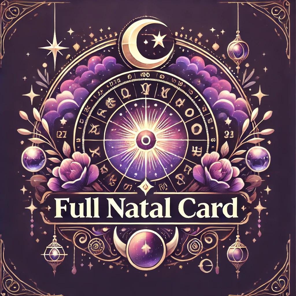 Full Natal Birth Chart Report 40-page In-depth | Major Life Periods ...