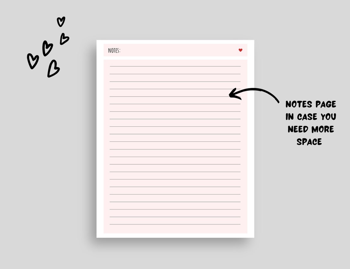 Cute Printable Recipe Sheet Recipe Pages Recipe Planner - Etsy