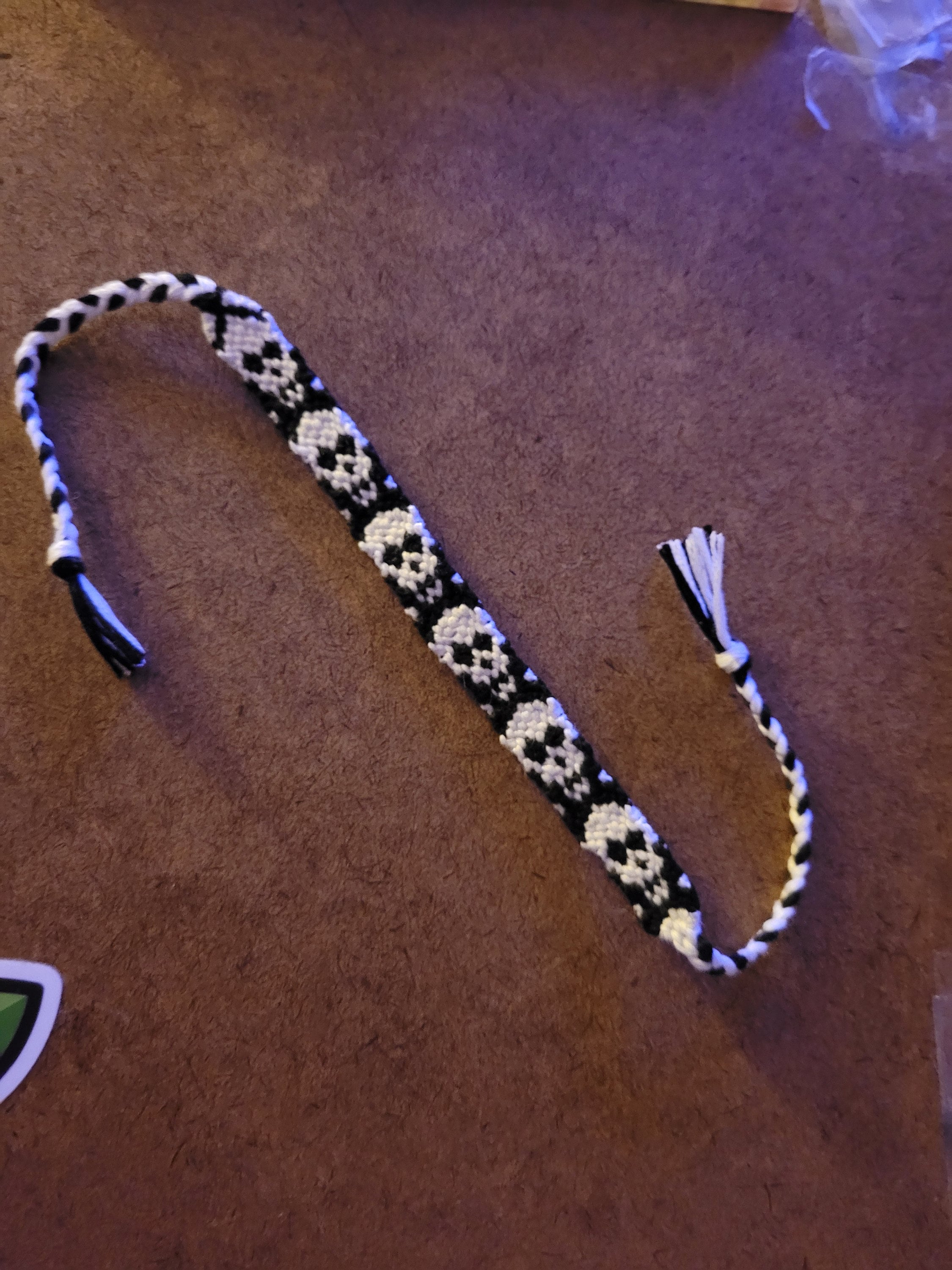 Skull Knotted Friendship Bracelet: Adjustable - Etsy