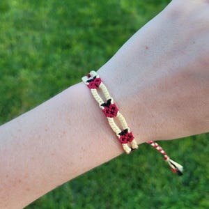 Adjustable Ladybug Friendship Bracelet - Etsy