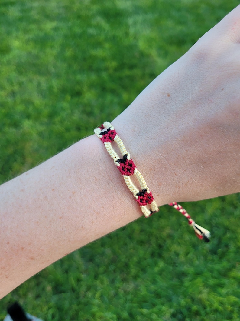 Adjustable Ladybug Friendship Bracelet - Etsy