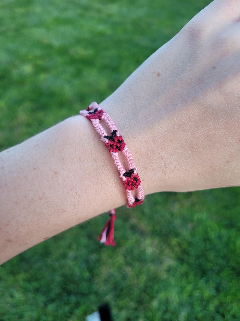Adjustable Ladybug Friendship Bracelet - Etsy
