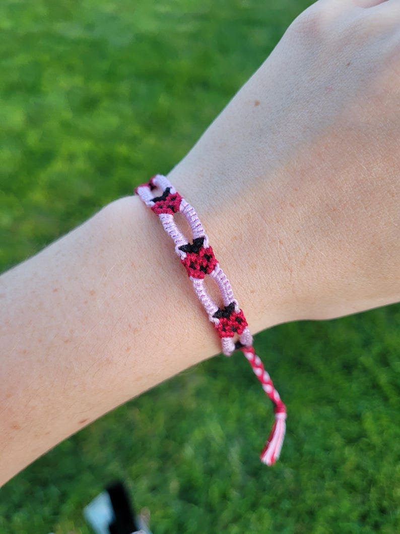 Adjustable Ladybug Friendship Bracelet - Etsy