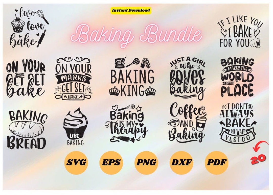 Baking Bundle SVG - Etsy