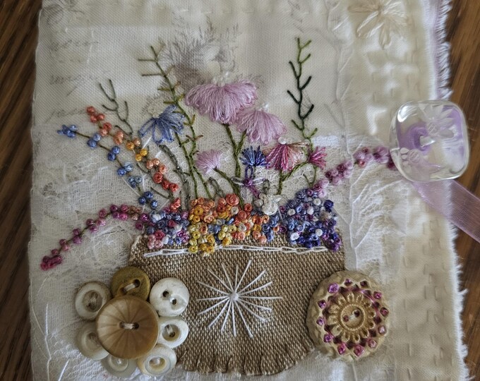 Handmade, Slow Stitch Needlebook - Etsy