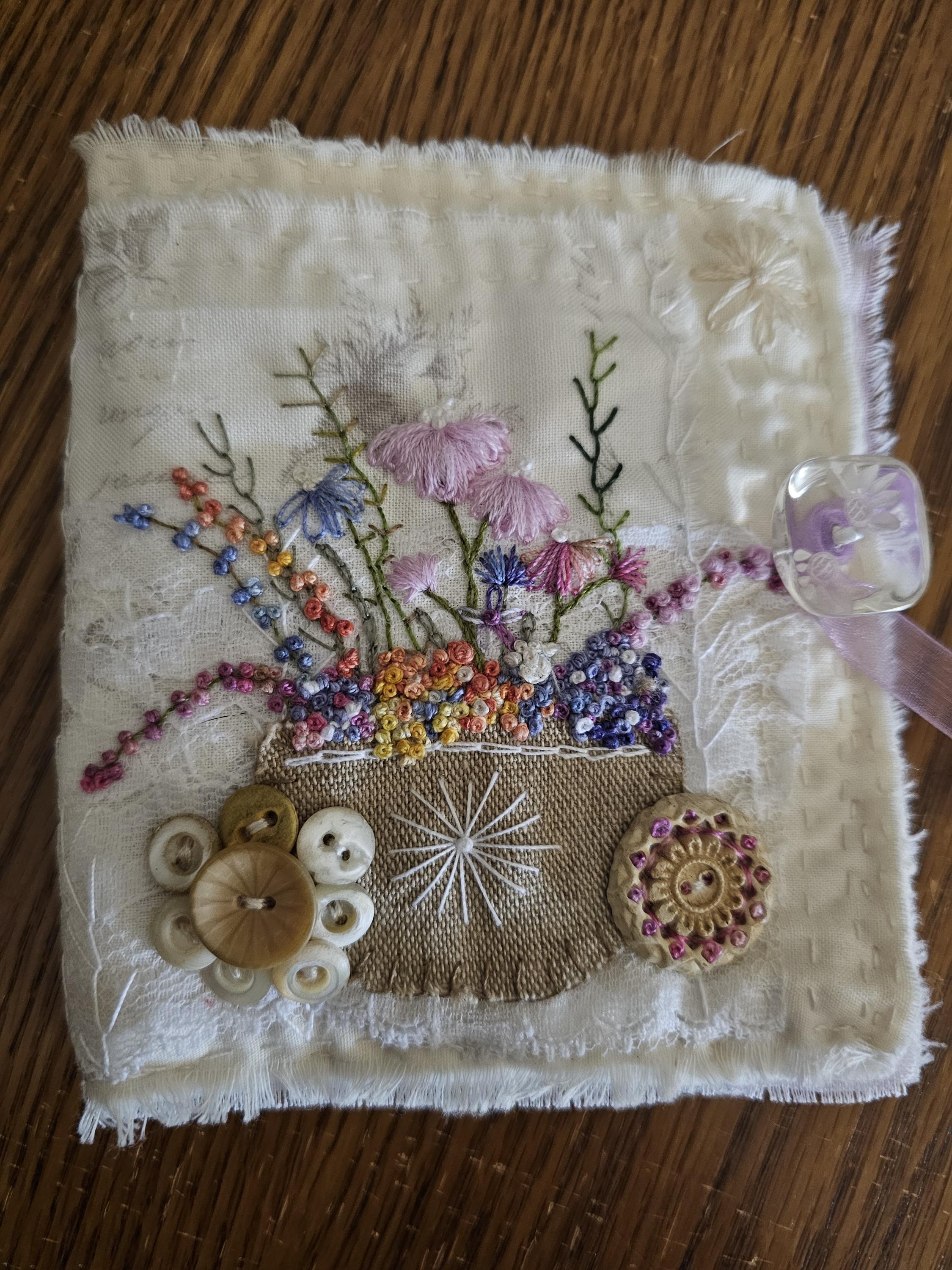 Handmade Slow-stitch Needle Book - Etsy