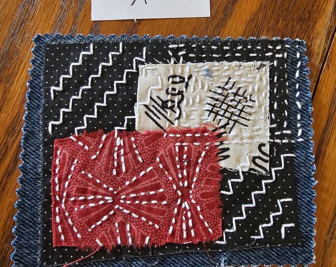 Handmade Sashiko/boro Style Patches. Patches for Jeans, Visible Mending ...