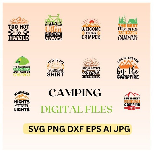 Camping Svg Family Svg Cutting Svg Scrapbook Svg - Etsy