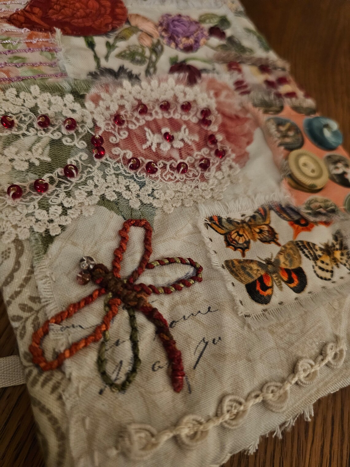 Handmade Slow Stitch Journal Cover With Journal - Etsy