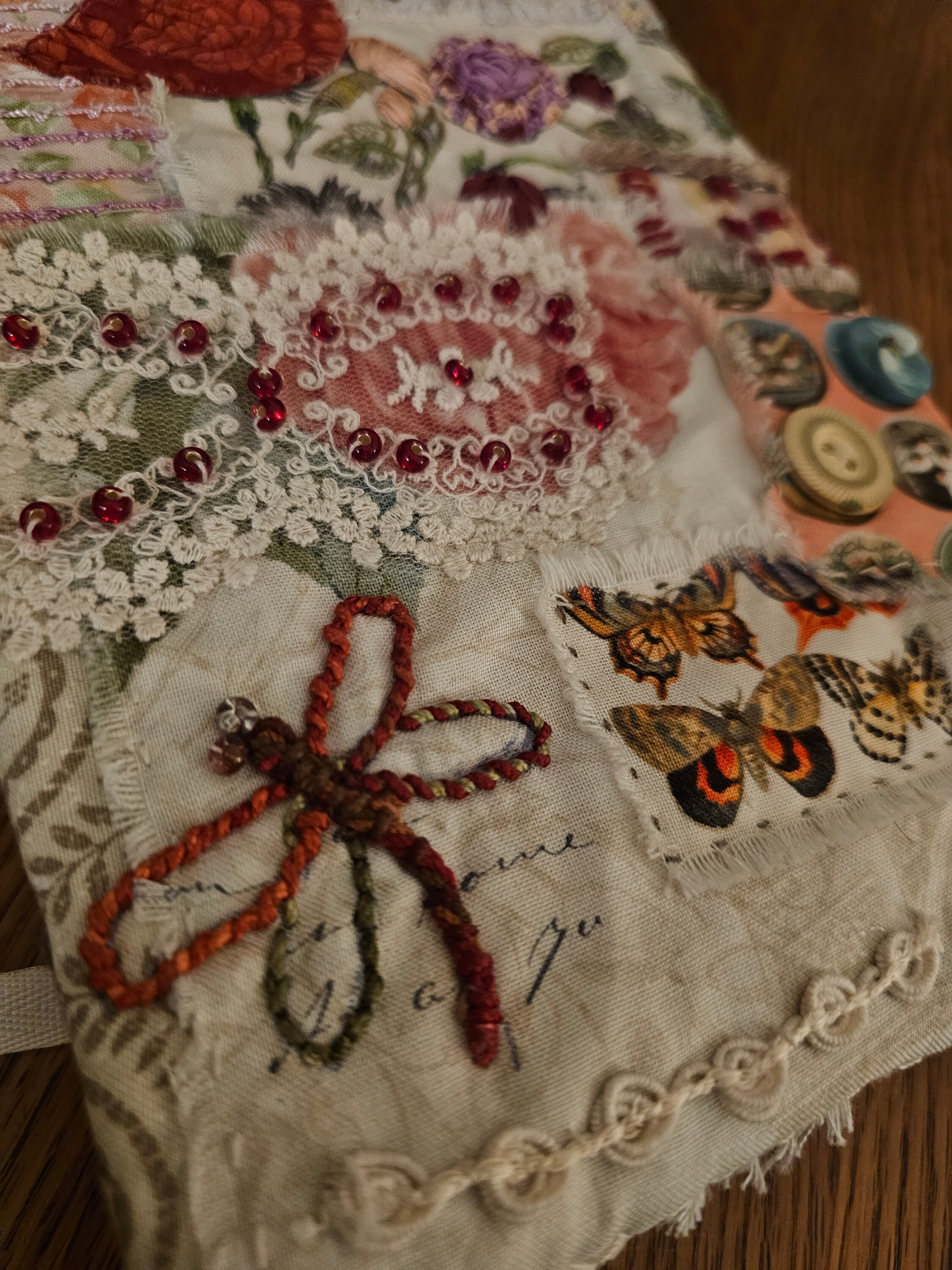 Handmade Slow Stitch Journal Cover With Journal - Etsy