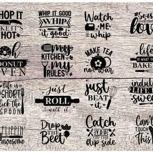 Funny Kitchen SVG Bundle, Cooking & Baking Designs (digital Download ...