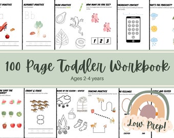 Toddler Worksheets - Etsy
