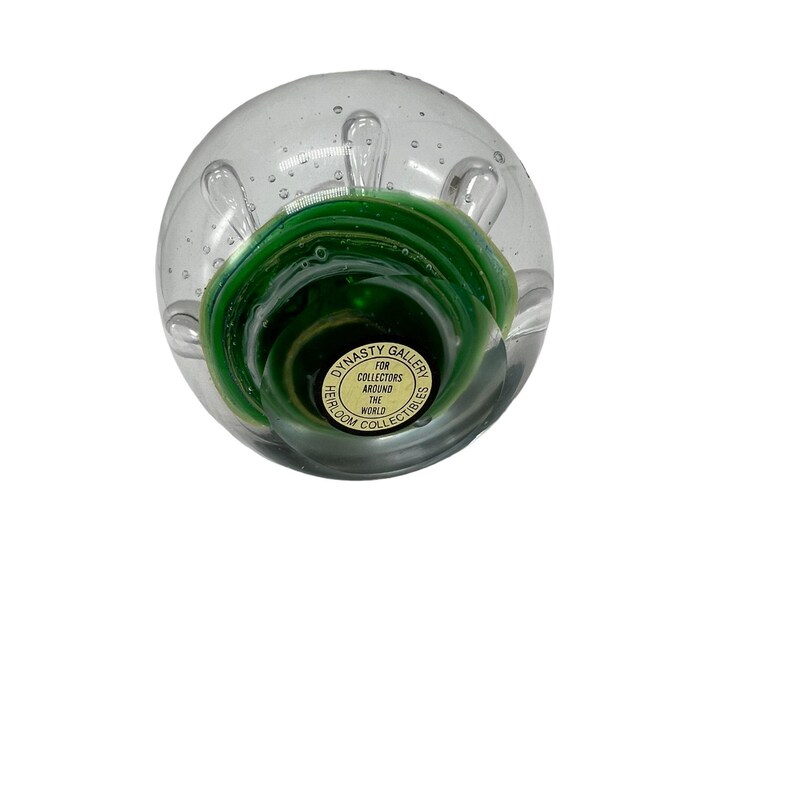 Vintage Dynasty Gallery Art Glass Waves & Bubble Paperweight - Etsy