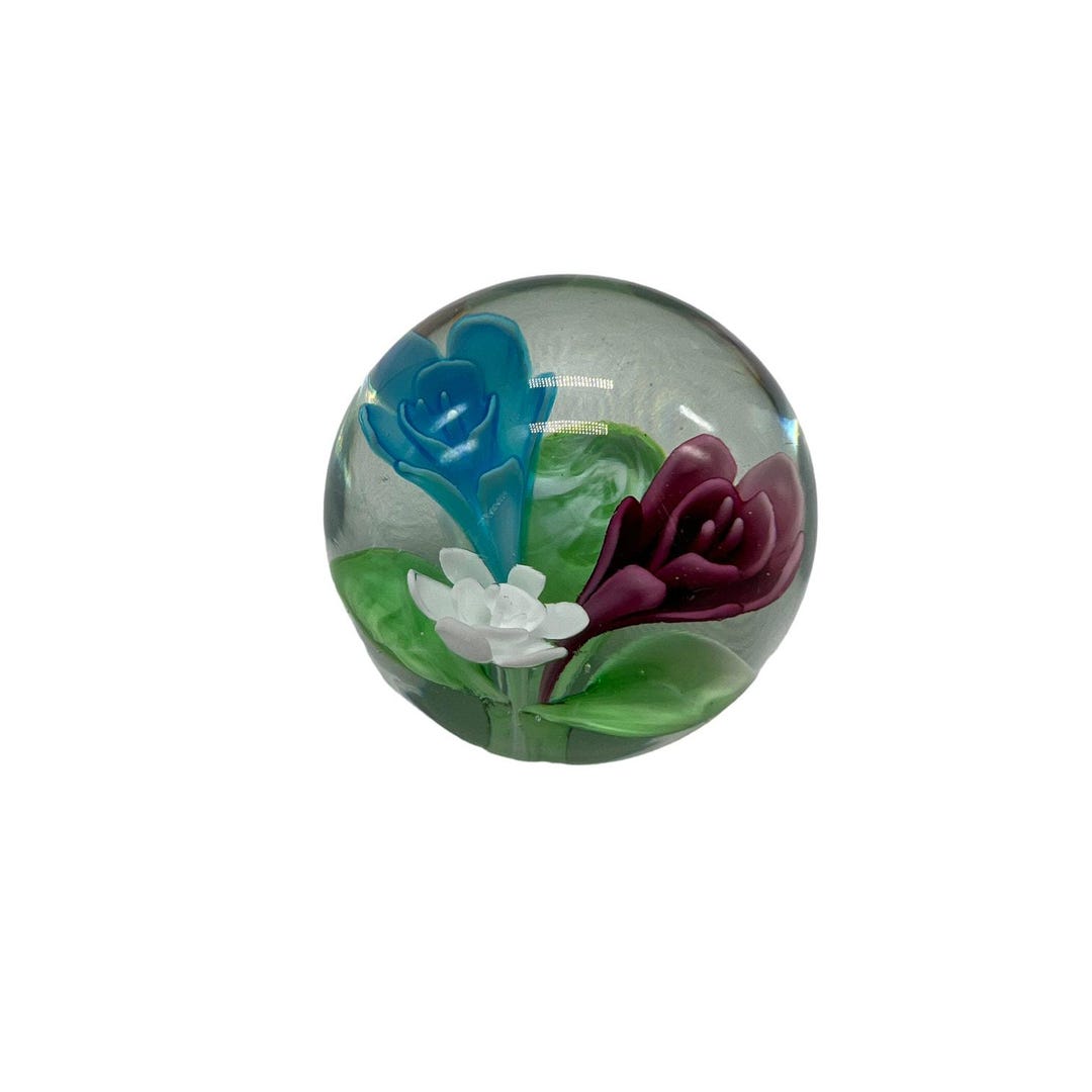 Dynasty Gallery Heirloom Collectibles Three Flower Paperweight - Etsy