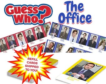The Office Guess Who Cards - Etsy