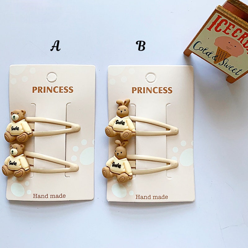 Bear Hair Clips - Etsy