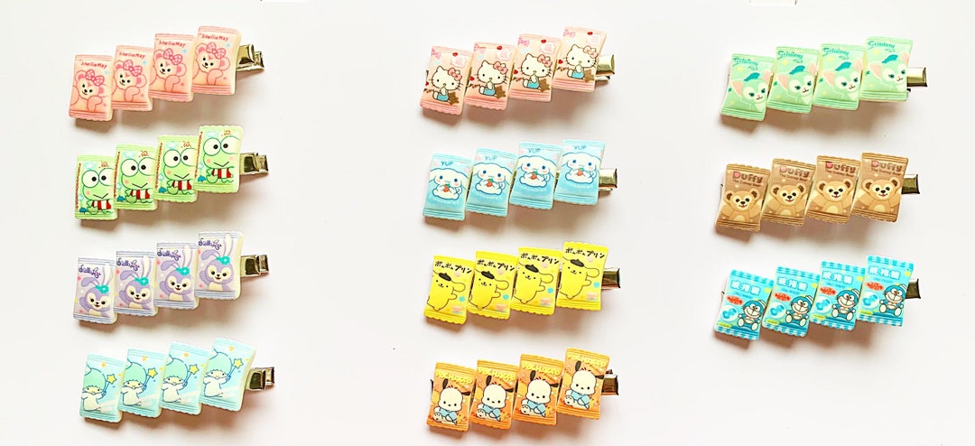 Cute Sanrio Hair Clips, Kawaii Sanrio Hair Clips, Cute Snack Hair Clips ...