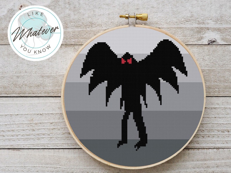 Mothman Cross Stitch Pattern - Etsy