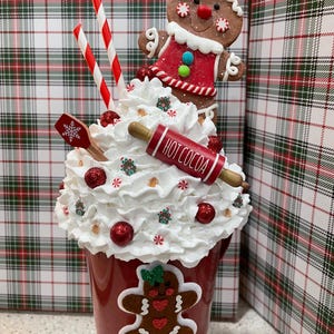 Large Gingerbread Christmas Hot Cocoa - Etsy